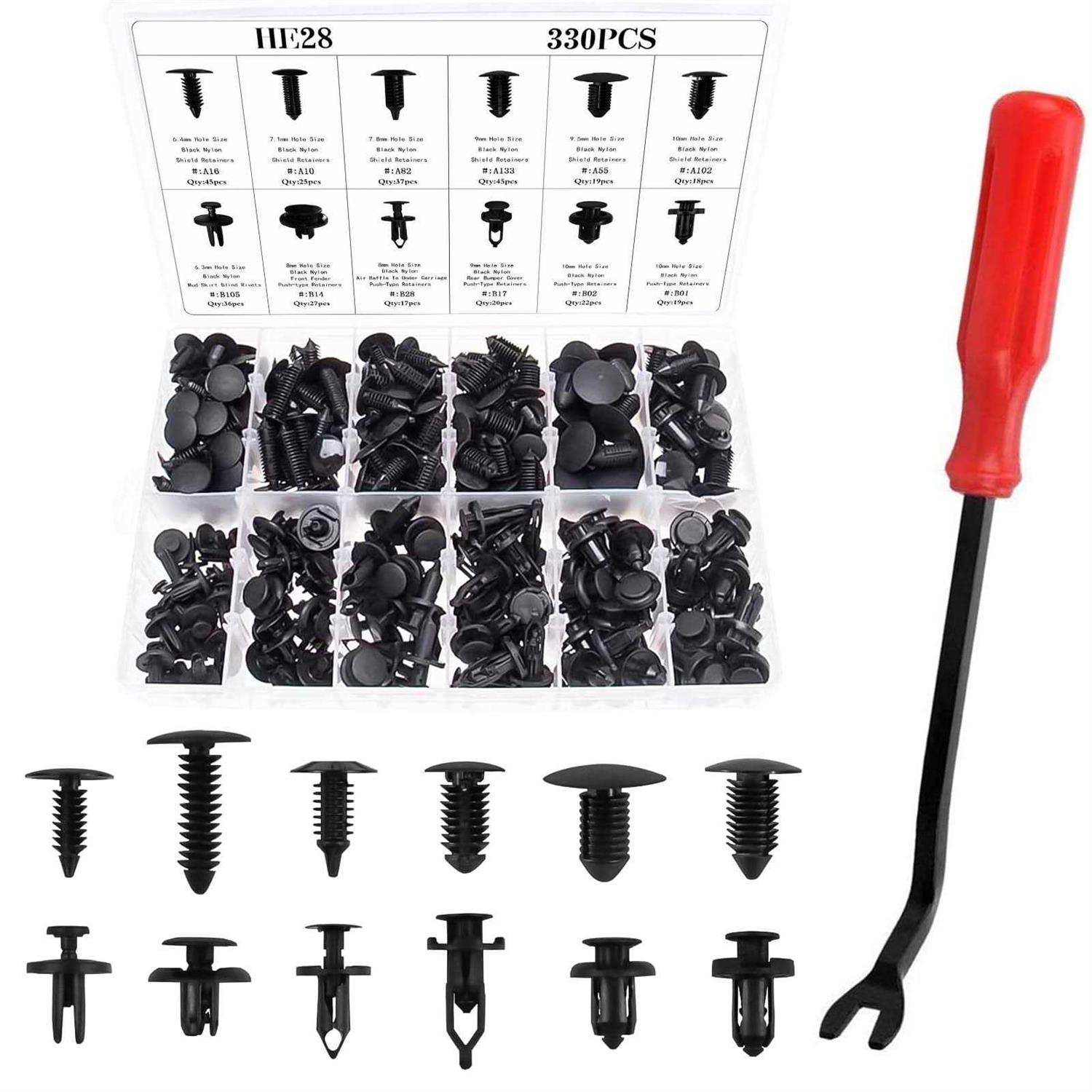 Ants Part 330pcs 12sizes Car Plastic Rivets Fasteners Push Type Pin ...