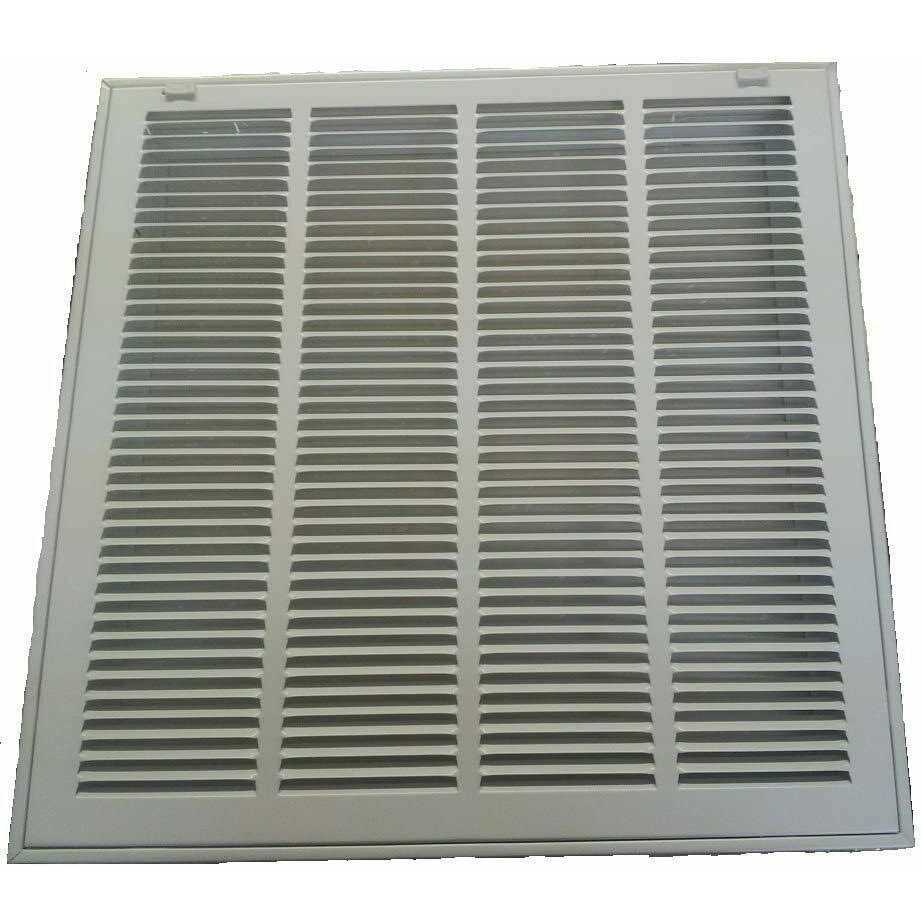 Everbilt 20 in. x 20 in. Steel Return Air Filter Grille in White ...
