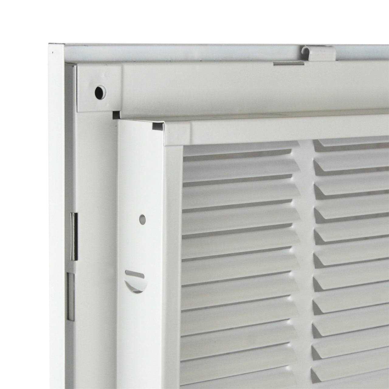 Venti Air 12 in. x 12 in. Square Return Air Filter Grille of Steel ...