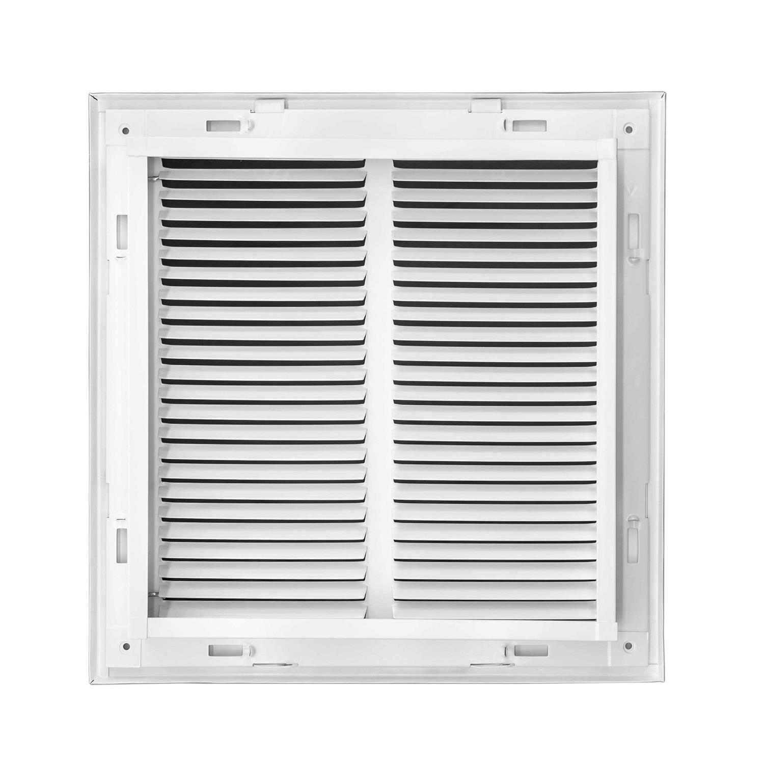 Venti Air 12 in. x 12 in. Square Return Air Filter Grille of Steel ...