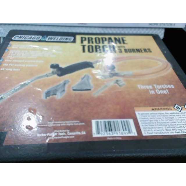 Harbor freight tools Propane Torch with Three Burners - Hardware&Tools ...