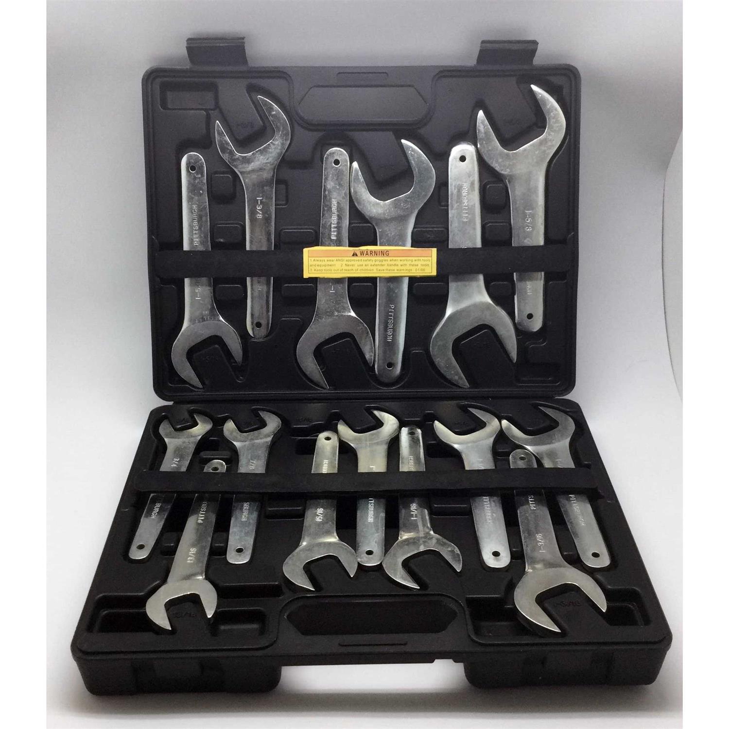 Pittsburgh 15 Piece SAE Service Wrench Set - Hardware&Tools Online Store