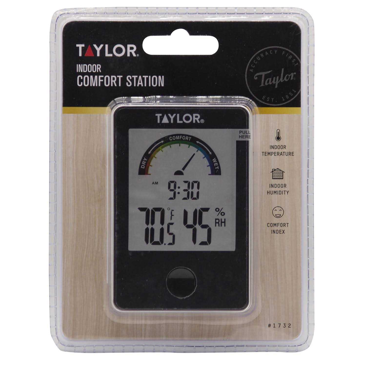 Indoor Digital Comfort Level Station with Hygrometer Taylor 1732 ...