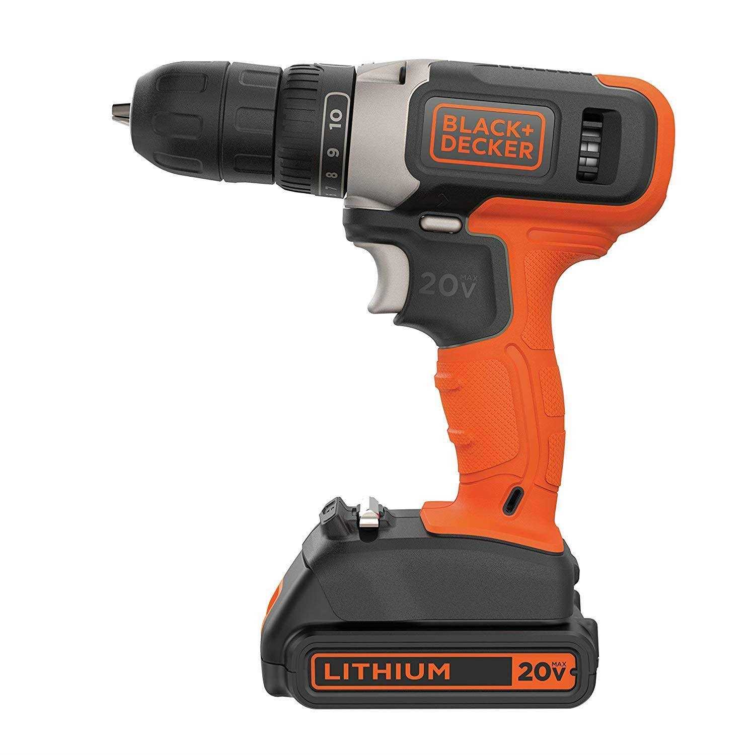 BLACK+DECKER 20V MAX Lithium Cordless Drill - Hardware&Tools Online Store