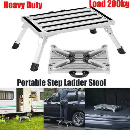 Safety RV Steps, Yagud Height Adjustable Folding Platform Step with 17 ...