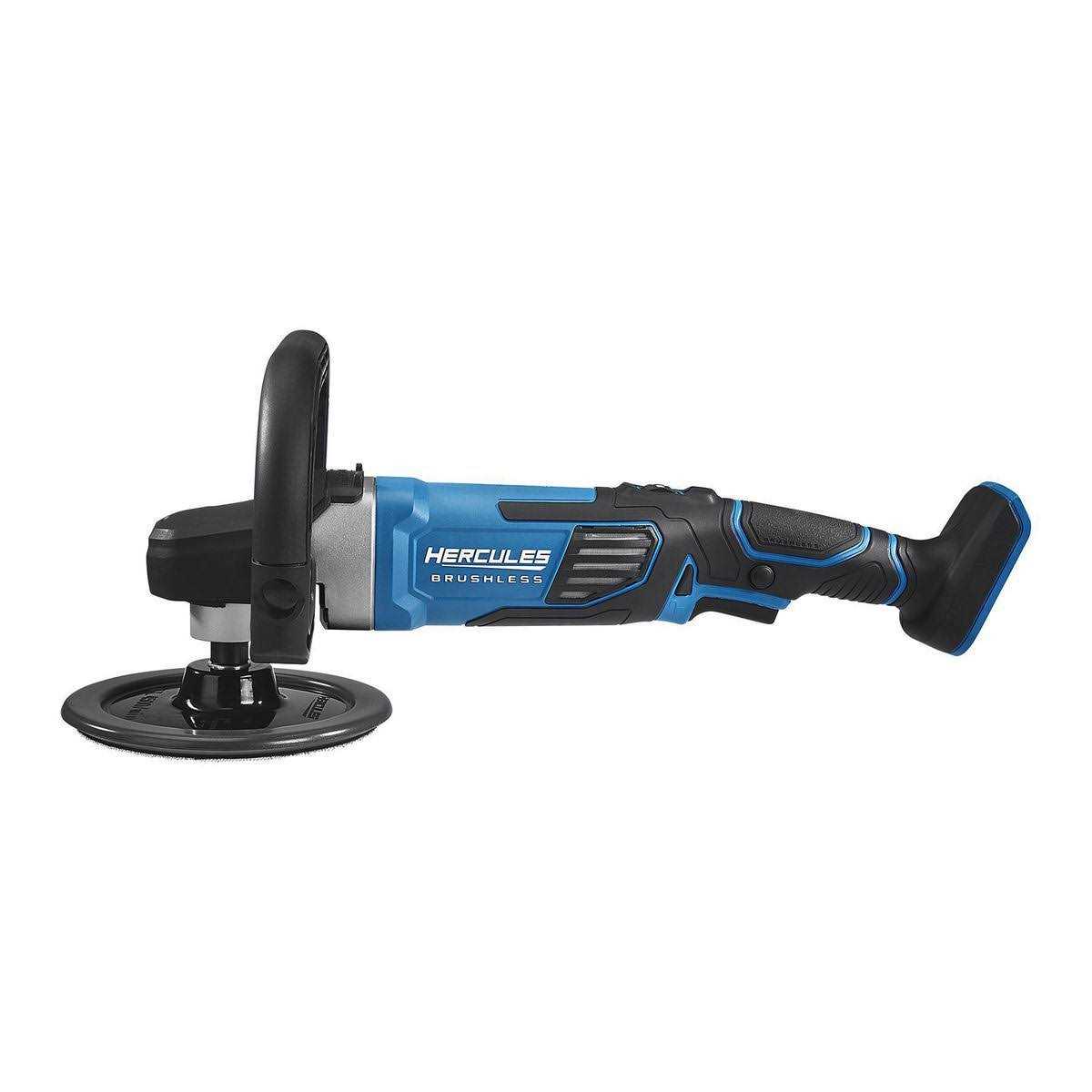 Hercules 20V Brushless Cordless 7 in. Variable-Speed Rotary Polisher ...