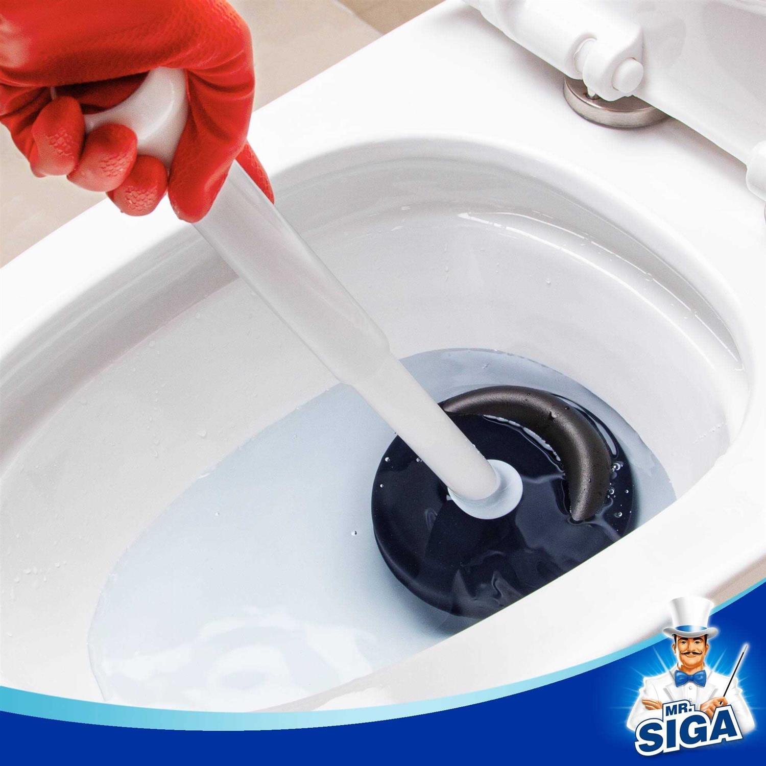 Mr.SIGA Toilet Plunger with Holder, Heavy Duty Toilet Plunger and ...