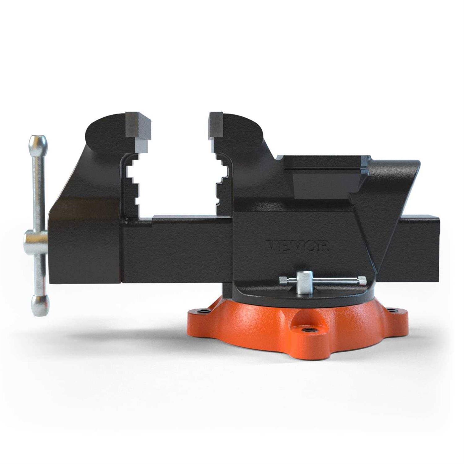 VEVOR Bench Vise 6-inch Jaw Width 5.9-inch Jaw Opening 360-Degree ...