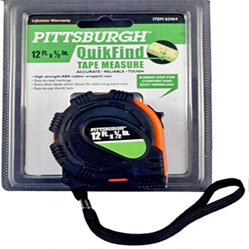 Pittsburgh 12 ft. x in. Tape Measure - Hardware&Tools Online Store