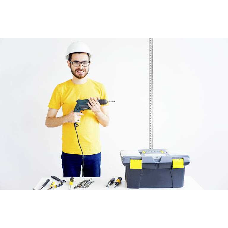 Height Indicator Adhesive Ruler American-Made 7 Foot Ruler on a Sticker ...