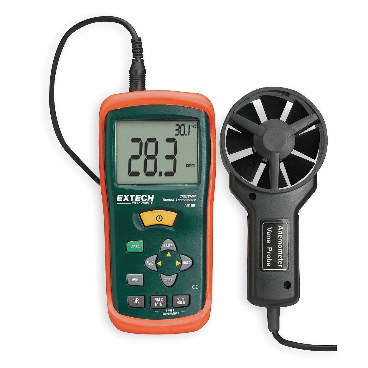 Extech AN100 Anemometer CFM/CMM - Hardware&Tools Online Store