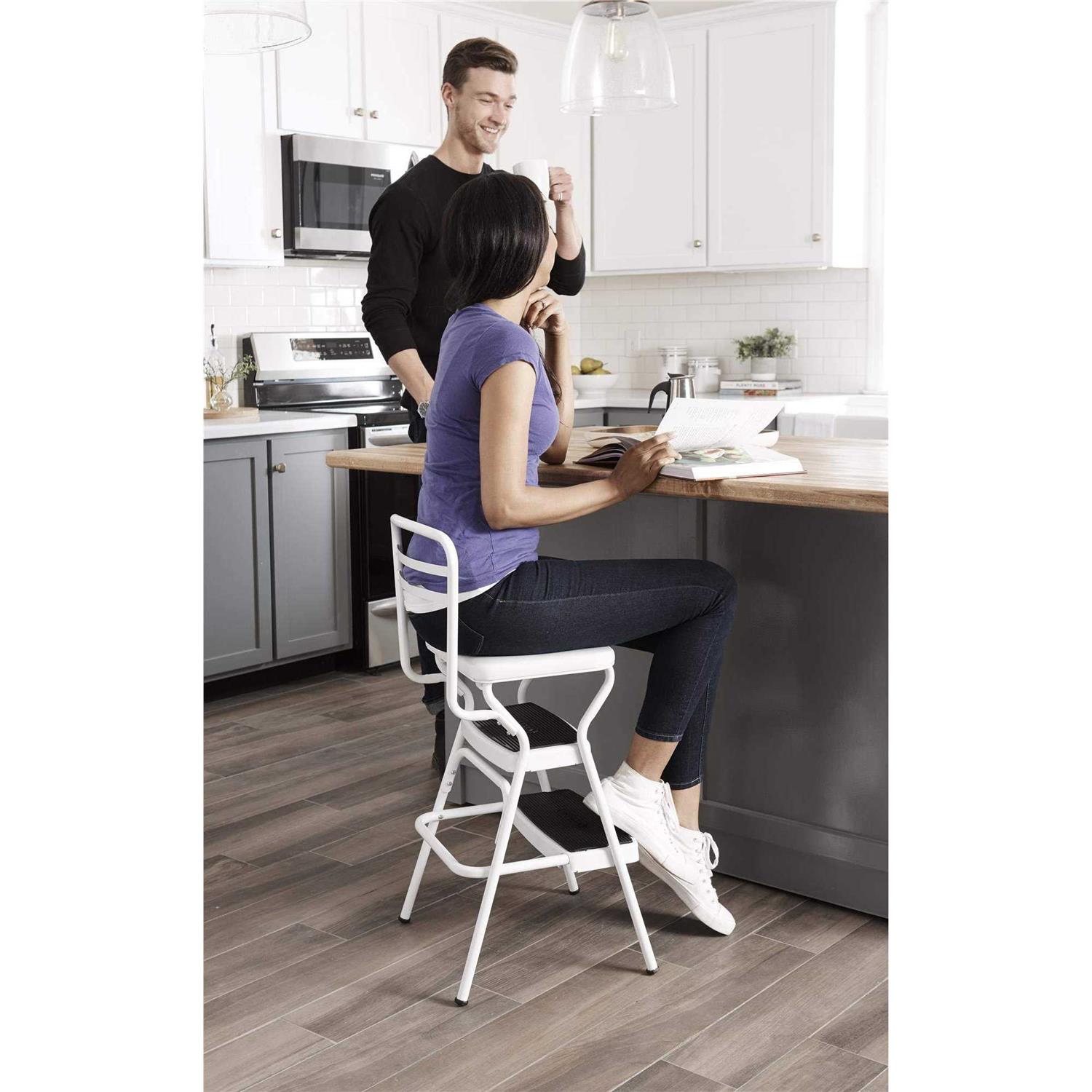 Cosco Retro Counter Chair/Step Stool with Lift-up Seat - Hardware&Tools ...