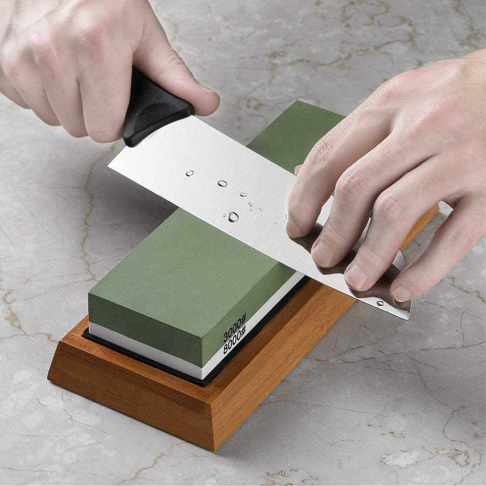 Razorri Knife Sharpening Stone Kit, Double-Sided 400/1000 and 3000/8000 ...