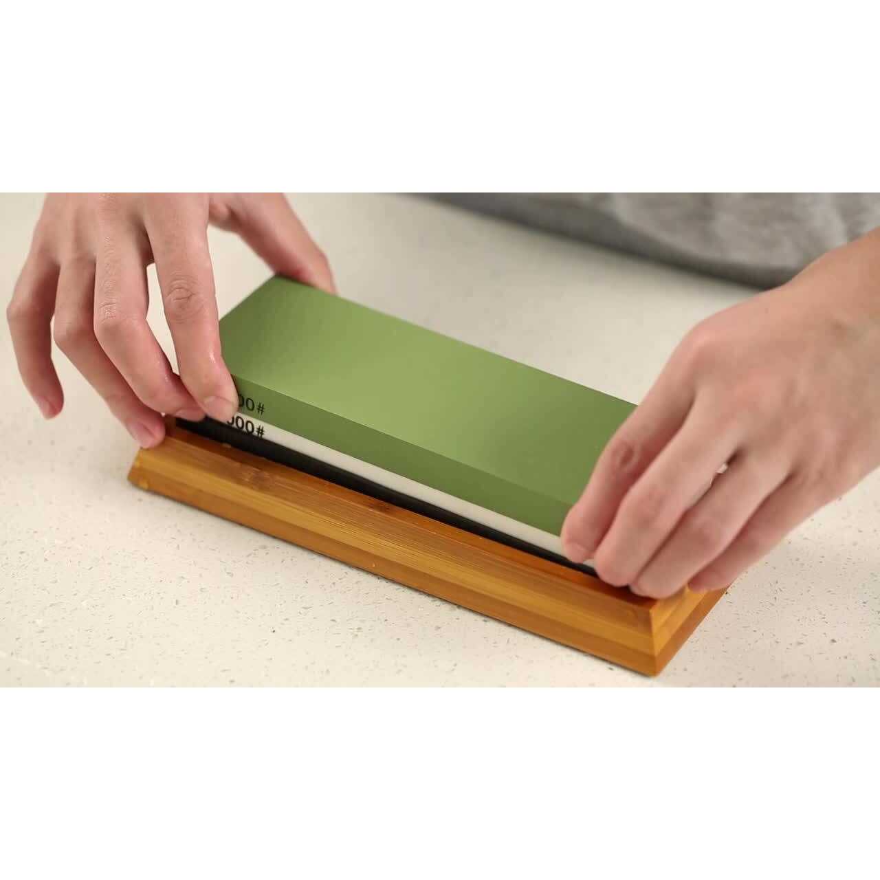 Razorri Knife Sharpening Stone Kit, Double-Sided 400/1000 and 3000/8000 ...