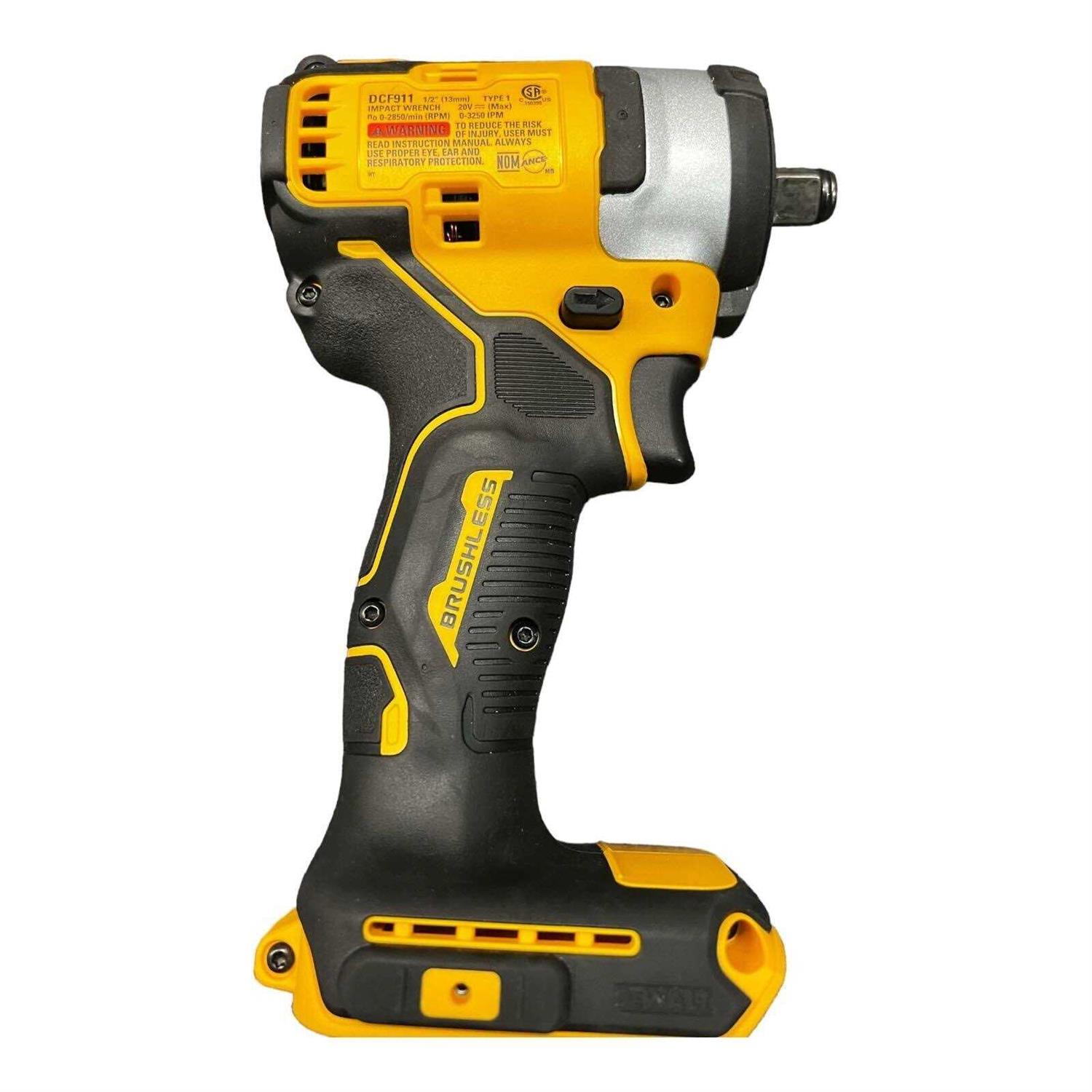 Dewalt 20V MAX 1/2 in. Cordless Impact Wrench with Hog Ring Anvil Kit DCF911P2 - Hardware&Tools ...