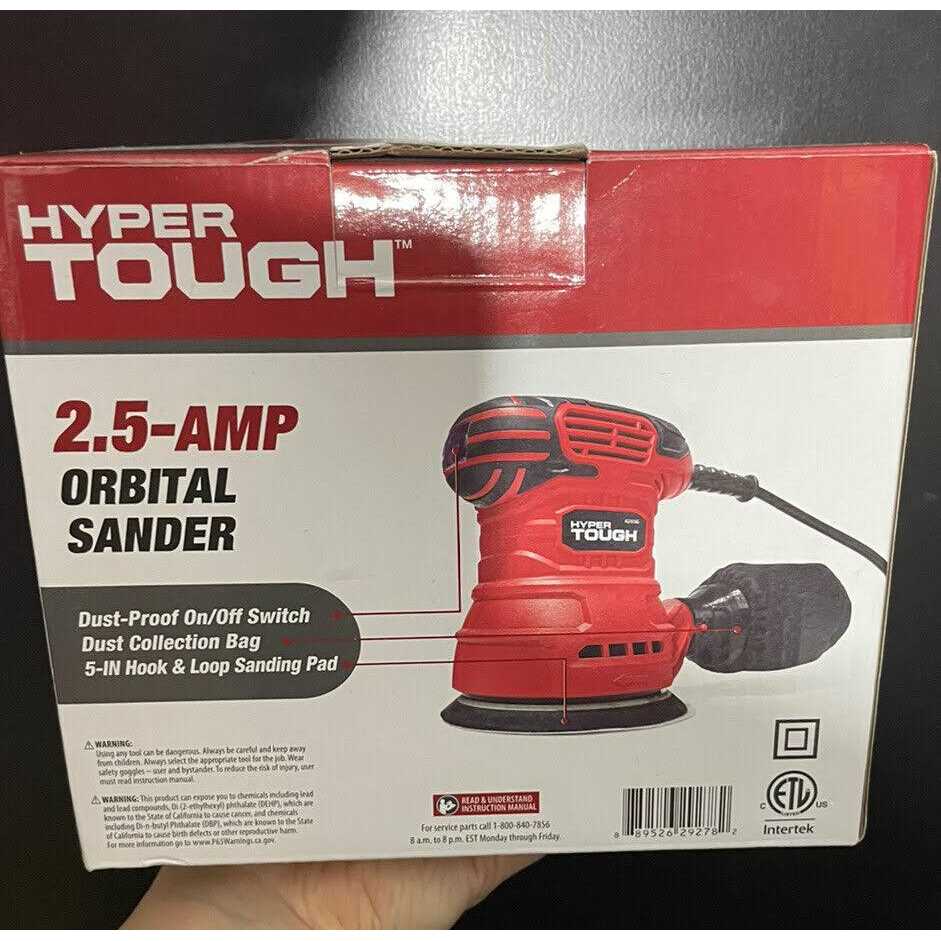 Hyper Tough AQ20036G 5 2.5-Amp Corded Orbital Sander - Hardware&Tools ...