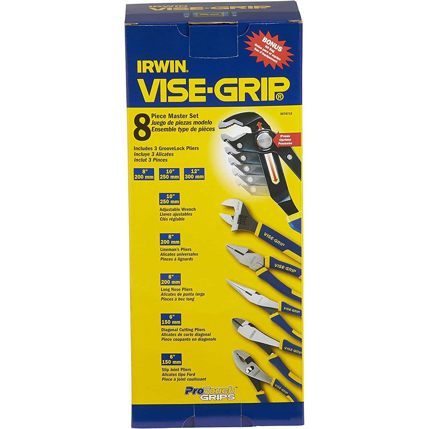 Irwin GrooveLock Vise Grip 8 Pc. Pliers Set 2078712 - Hardware&Tools ...