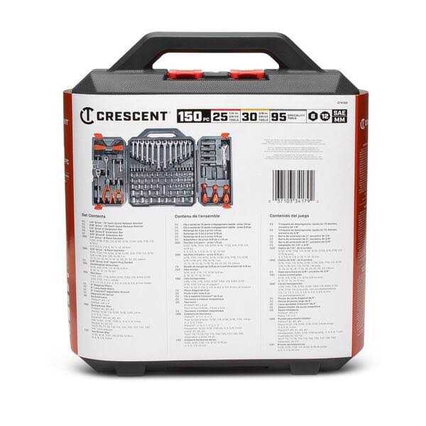 Crescent 150-Piece SAE/Metric Professional Tool Set CTK150 - Hardware ...