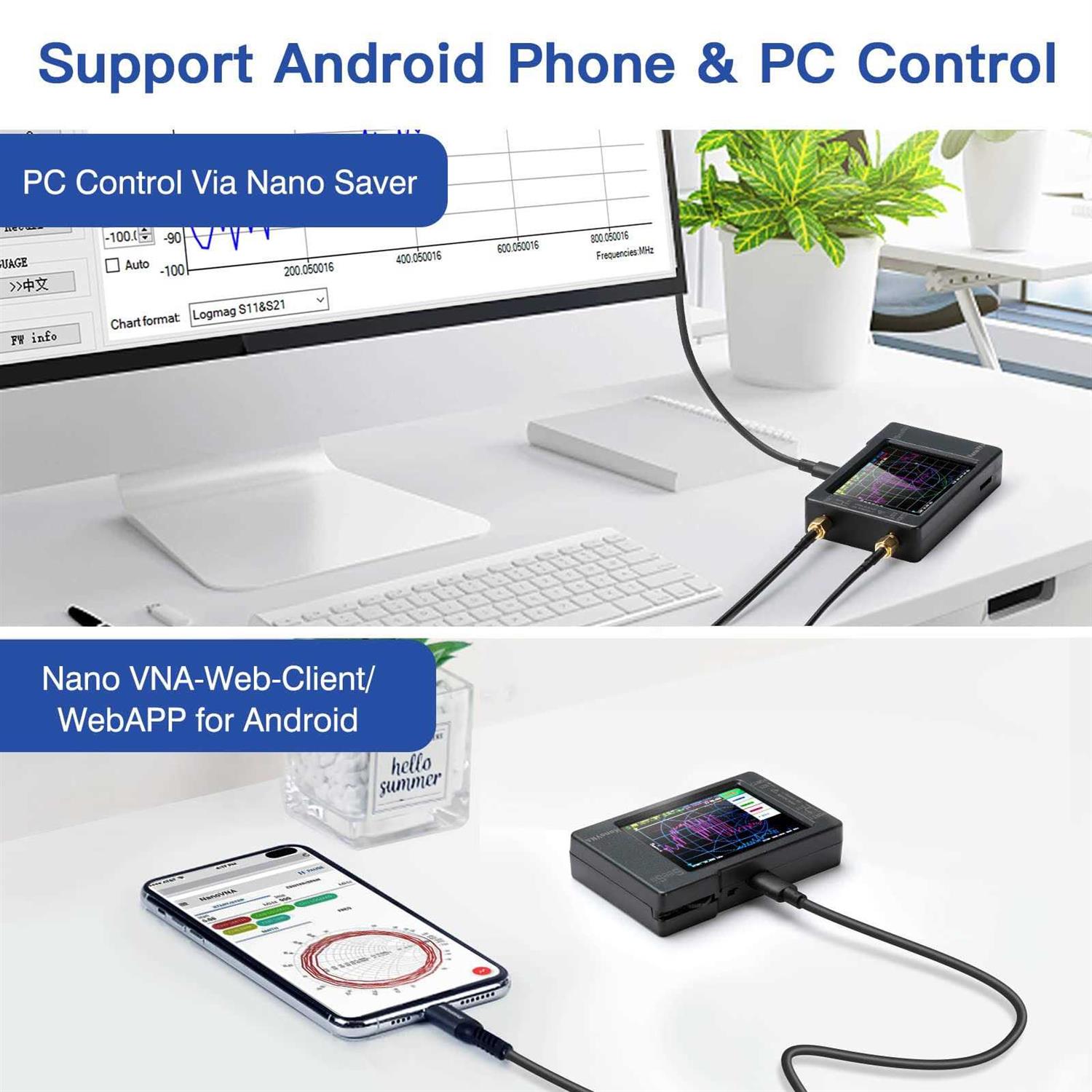 Seesii Nanovna-H Vector Network Analyzer,10KHz-1.5GHz Mf Hf Vhf Uhf ...