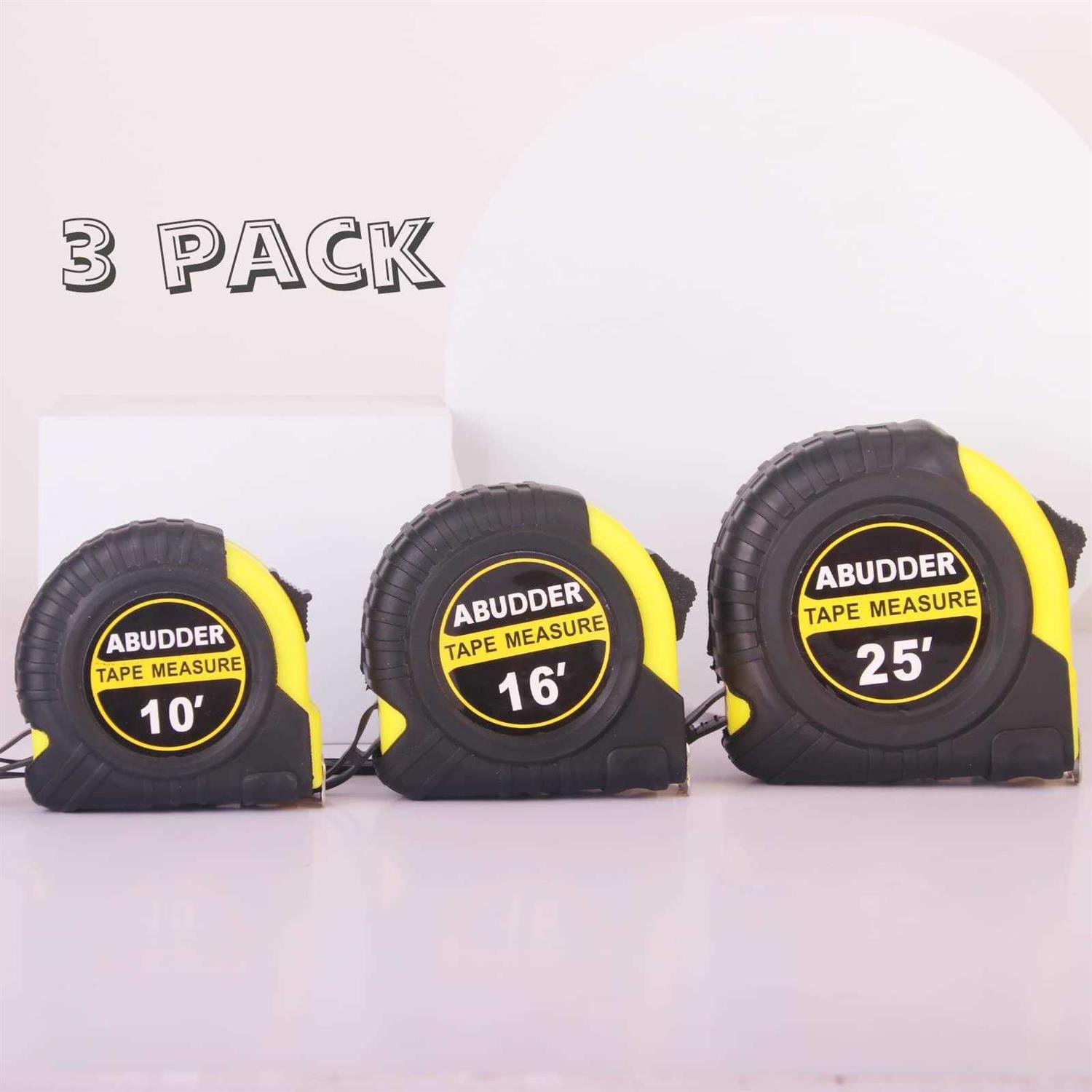 Tape Measure,Easy Read Measuring Tape Retractable with Fractions 1/8 ...