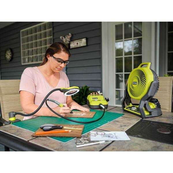Ryobi ONE+ 18V Cordless LED Magnifying Clamp Light 2-Pack - Hardware ...
