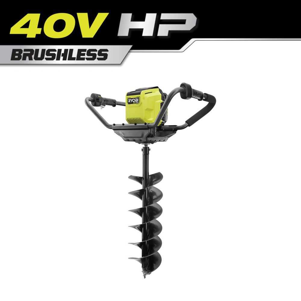 RYOBI 40V HP Brushless Cordless Earth Auger with 8 in. Bit (Tool Only ...