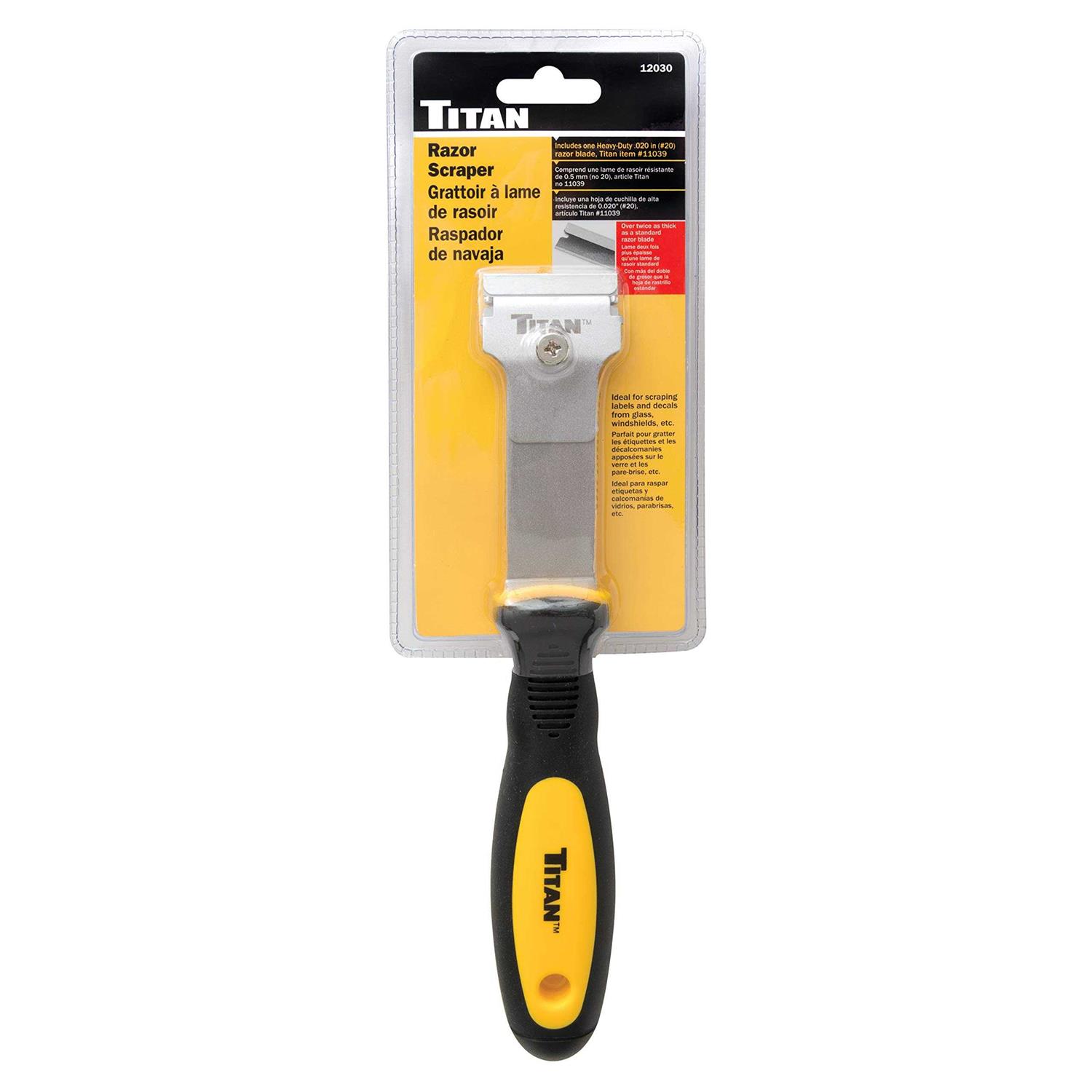 Titan Tools 12030 Single Edge Razor Blade Scraper - Hardware&Tools ...