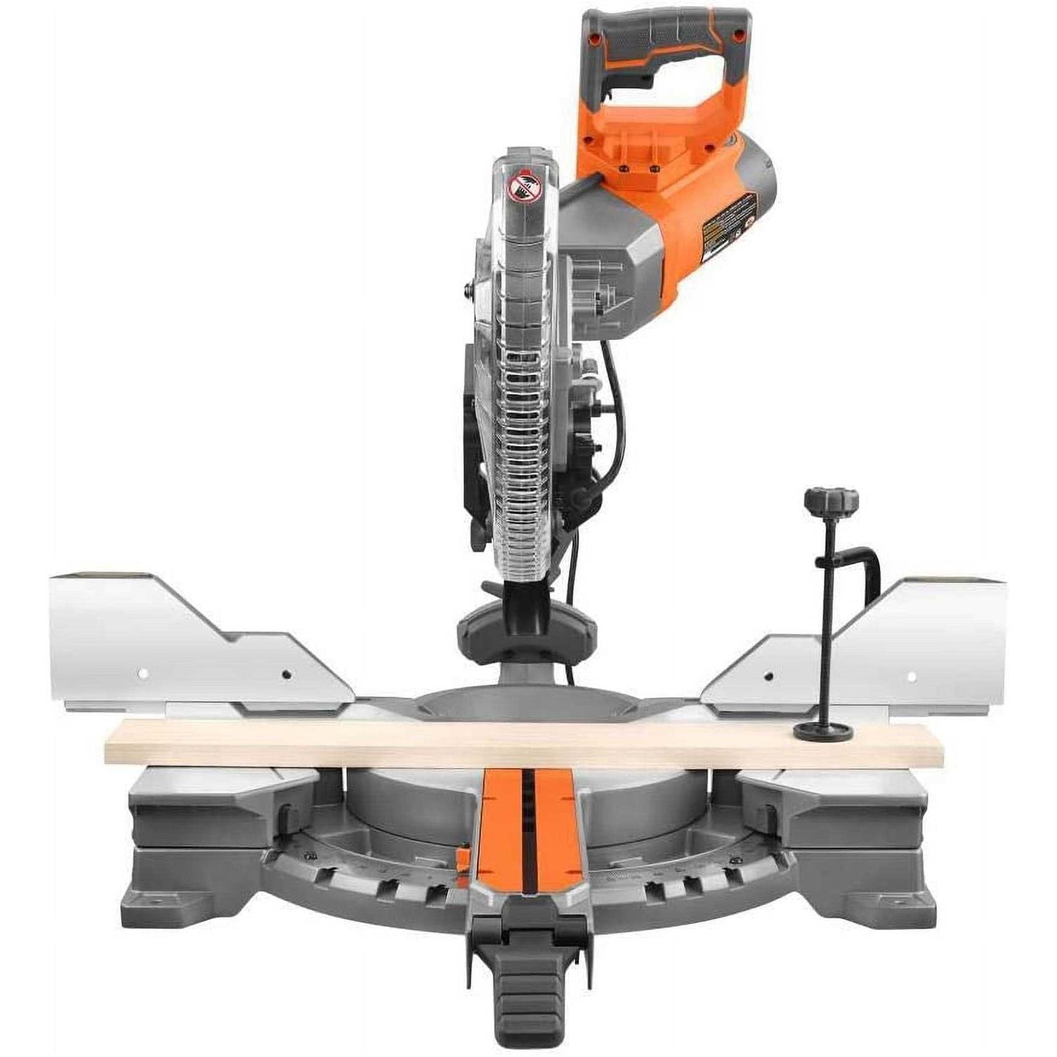 RIDGID R4222 15 Amp Corded 12 in. Dual Bevel Sliding Miter Saw with 70 ...
