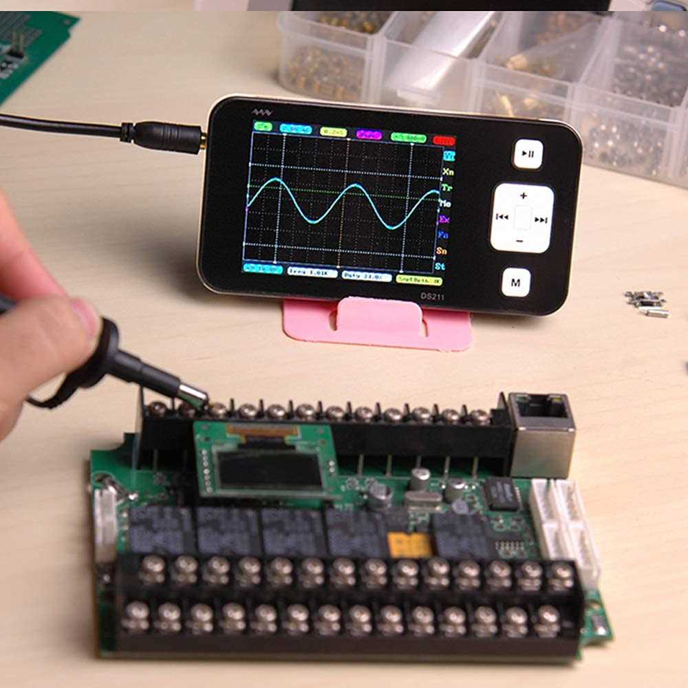 MINIWARE Pocket Oscilloscope DS211 Portable Oscilloscope Mini Size ...