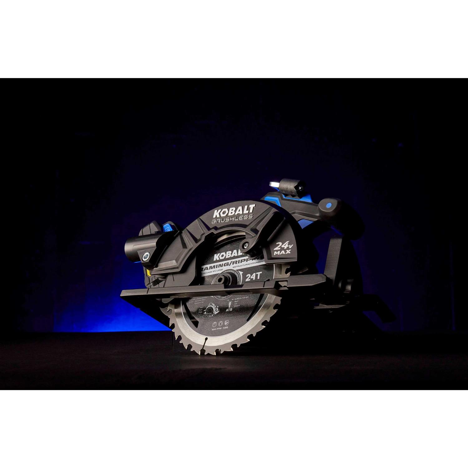 Kobalt XTR 24-Volt 7-1/4-in Brushless Cordless Circular Saw - Hardware ... Kobalt XTR 24-Volt 7-1/4-in Brushless Cordless Circular Saw - Hardware ...