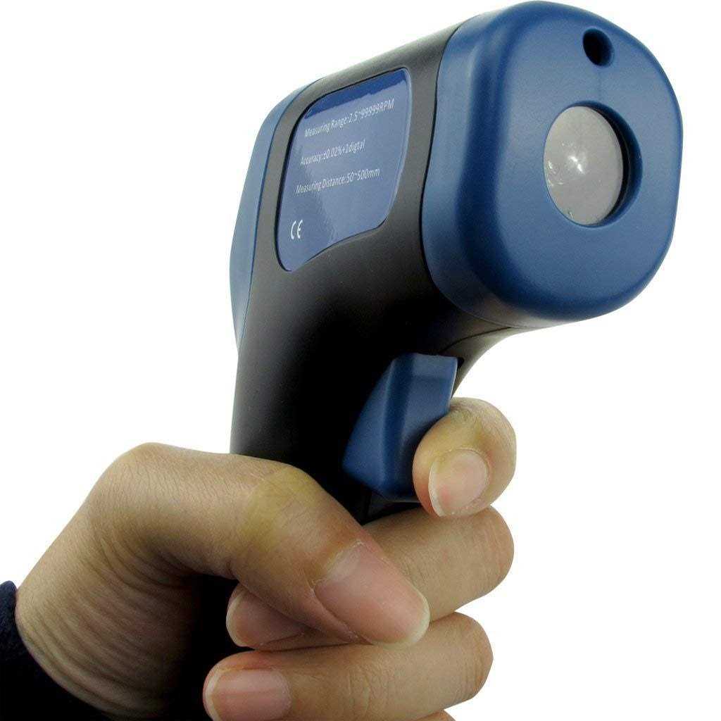 Handheld Digital Laser Tachometer Non-Contact RPM Meter Motor Speed ...