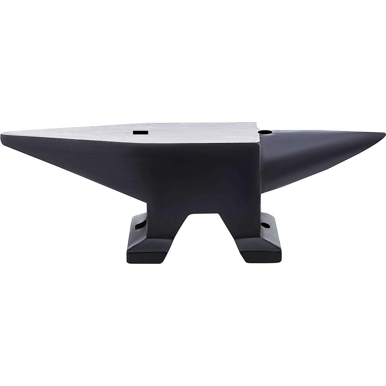 VEVOR Cast Iron Anvil, 110 Lbs Single Horn Anvil with Large Countertop ...