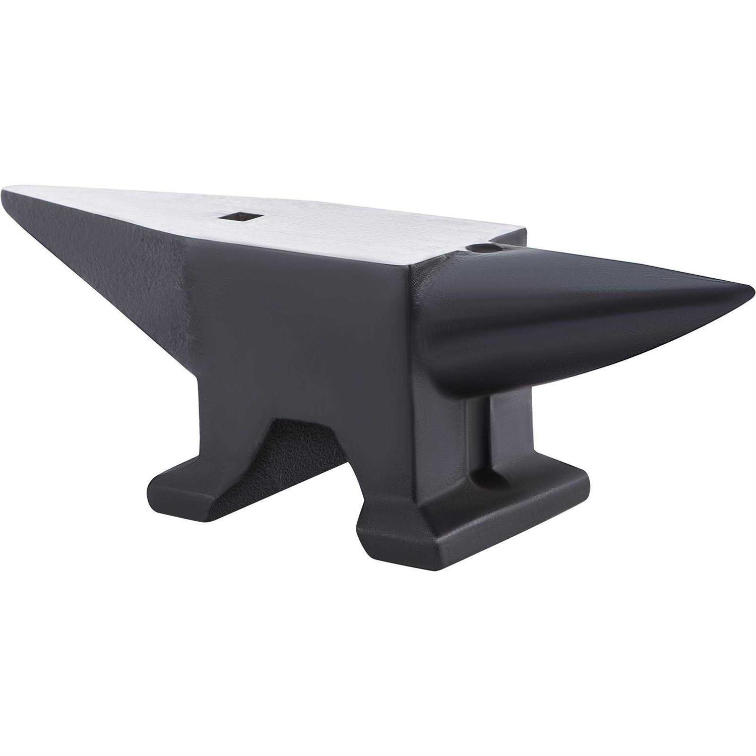 VEVOR Cast Iron Anvil, 110 Lbs Single Horn Anvil with Large Countertop ...