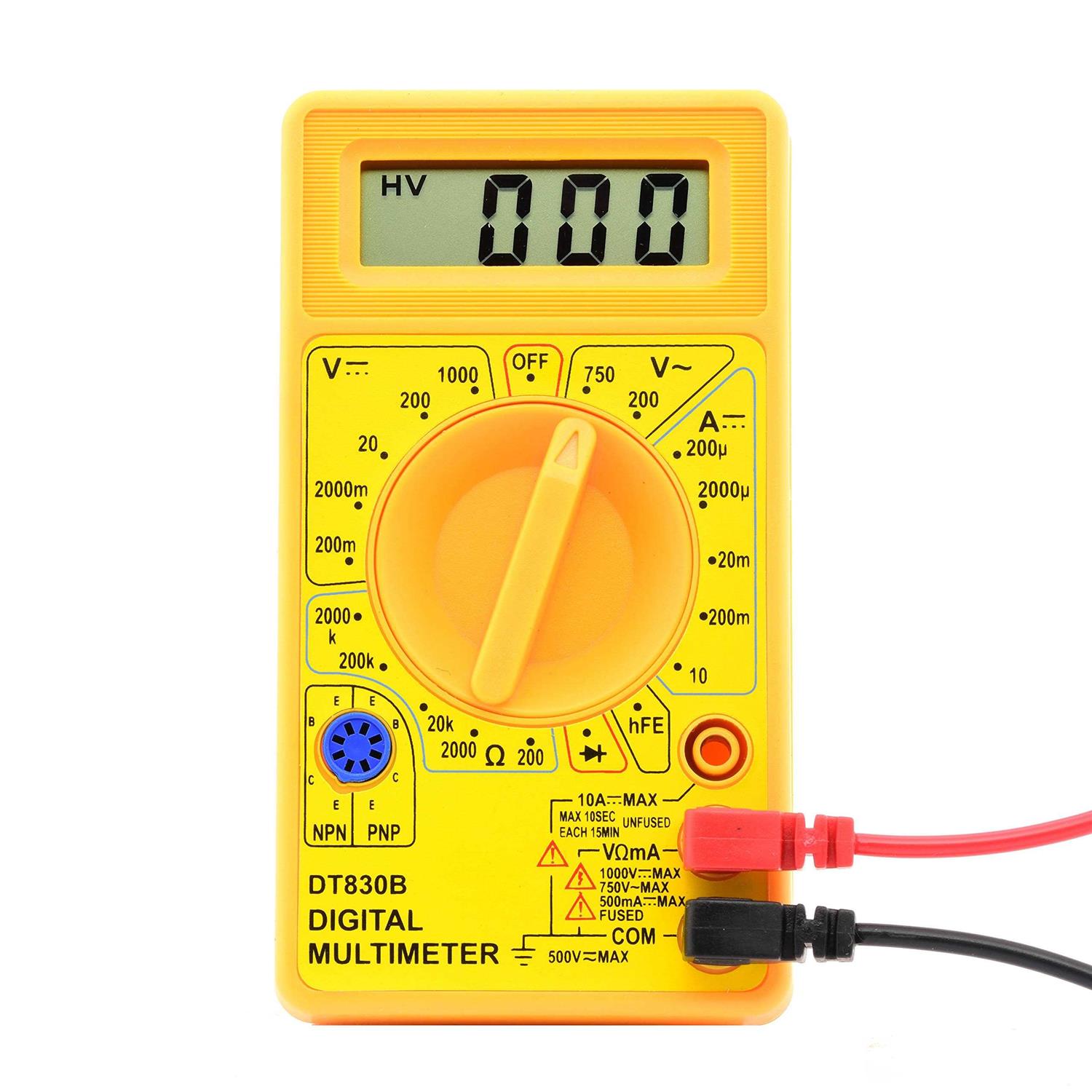 Neiko 40508 Digital Multimeter Diode and Transistor Tester AC/DC Volt ...