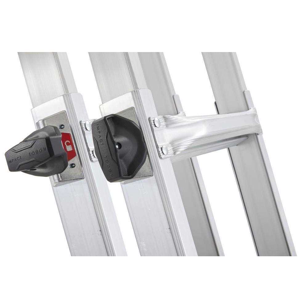 Gorilla Ladders 22 ft. Reach MPXA Aluminum Multi-Position Ladder with ...