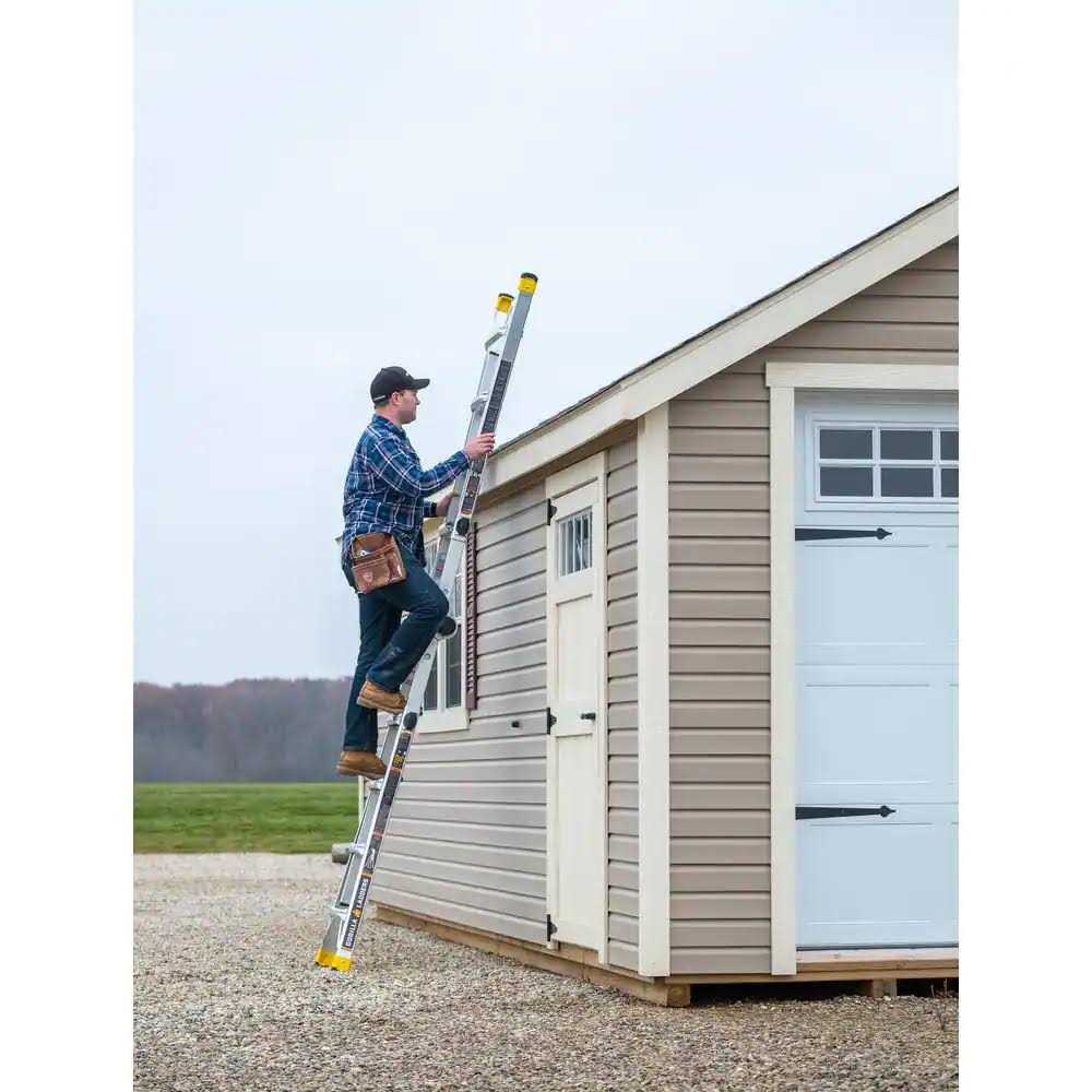 Gorilla Ladders 22 ft. Reach MPXA Aluminum Multi-Position Ladder with ...