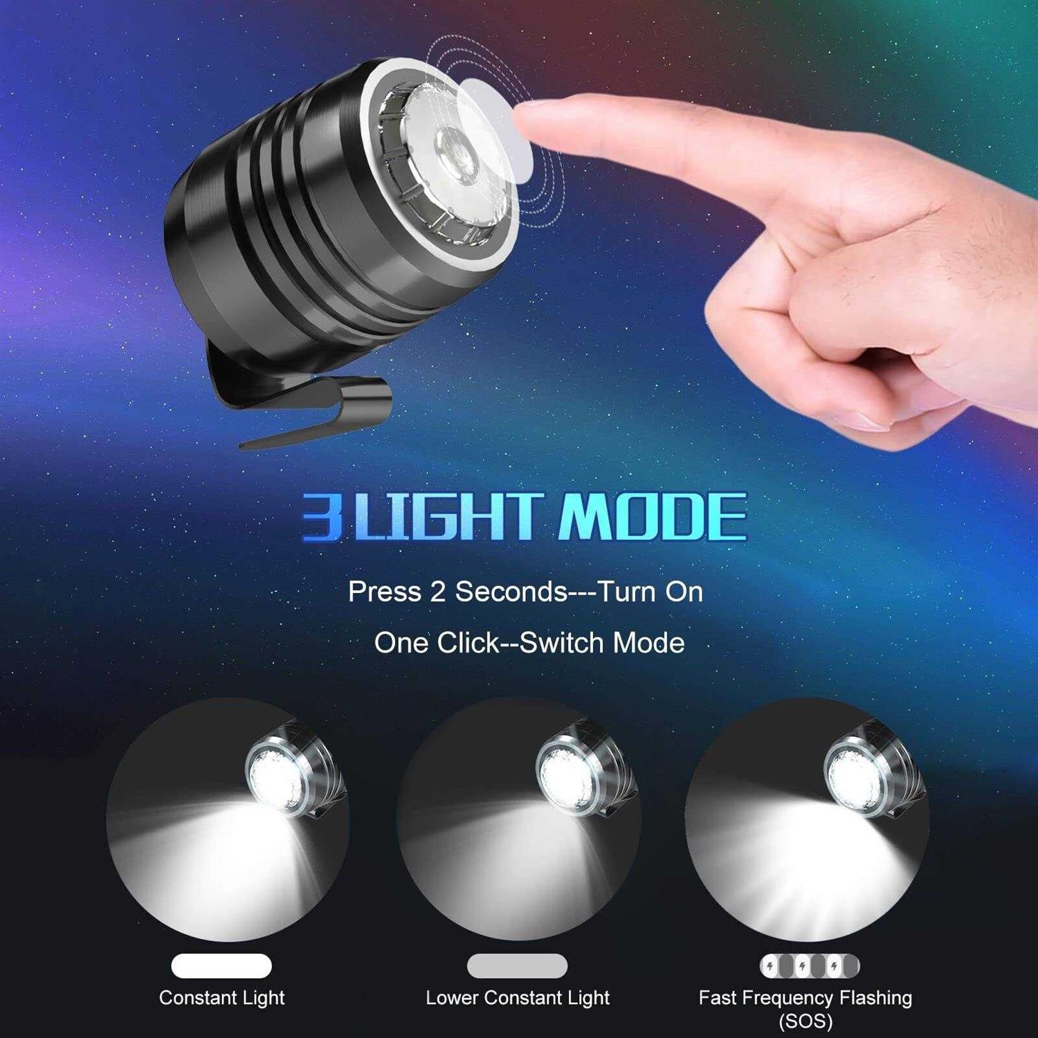 The Original 2 Headlights for Crocs Charms Flashlight Attachment for ...