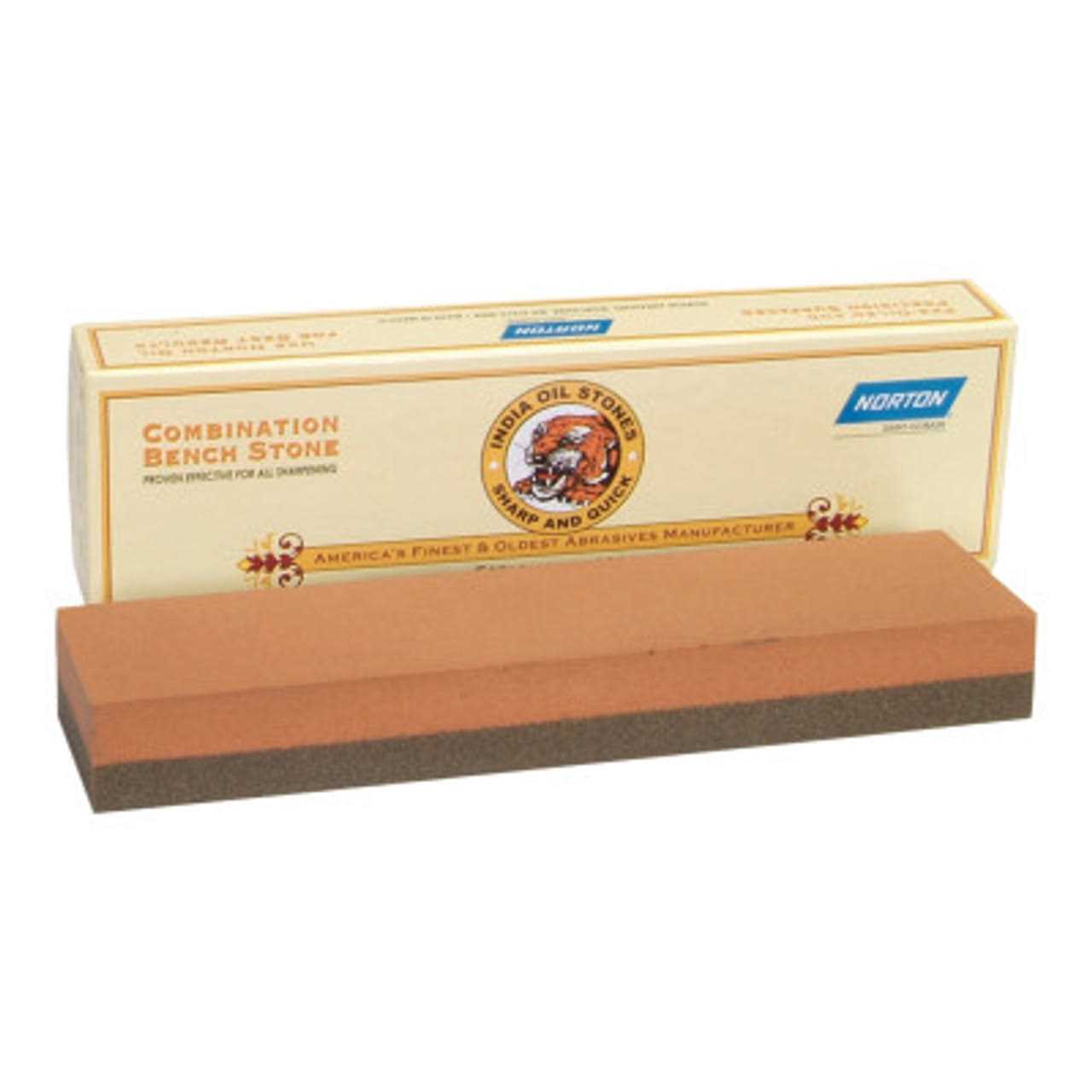 Norton Combination 8-Inch India Bench Stone - Hardware&Tools Online Store