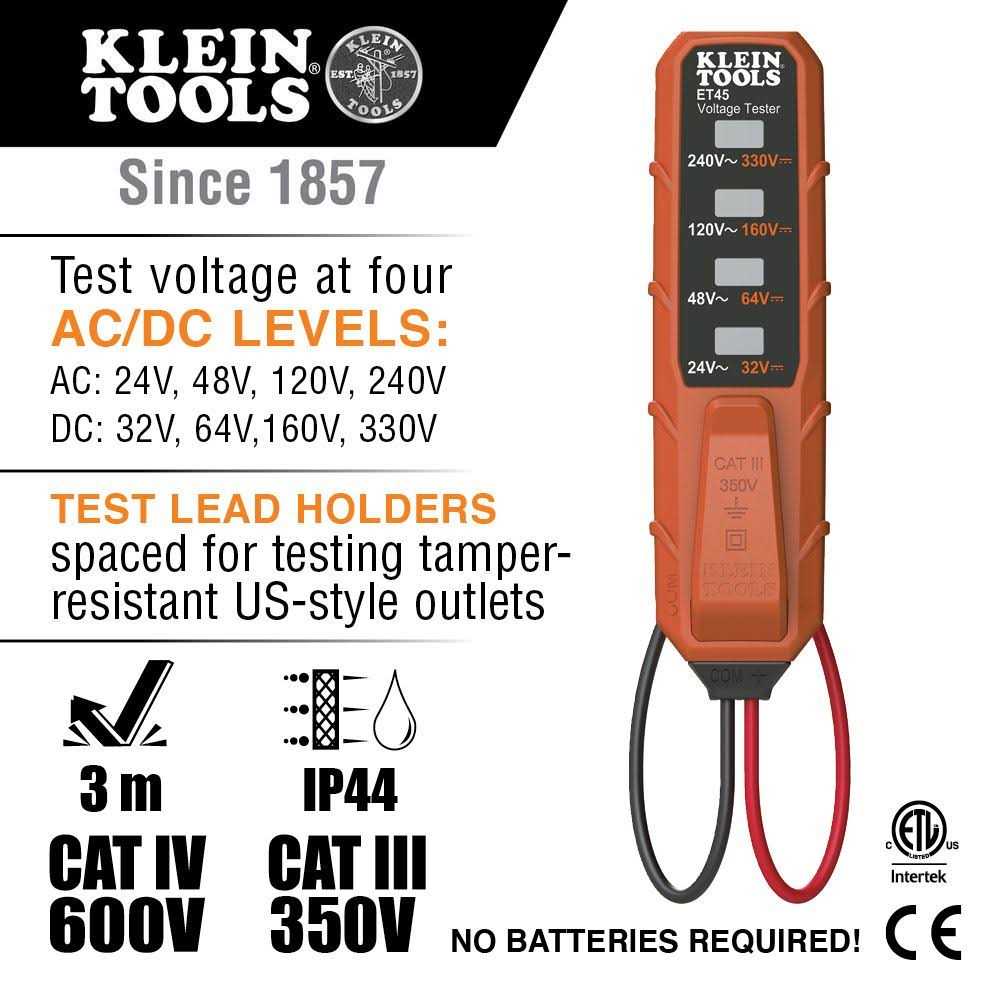 Klein Tools MM320KIT Digital Multimeter Electrical Test Kit - Hardware ...