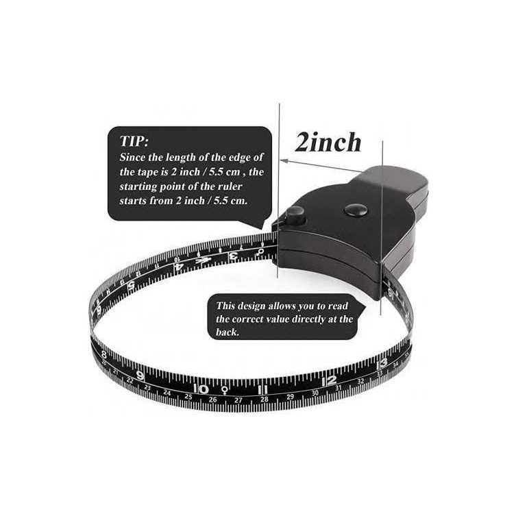 PECULA Body Measuring Tape 60 inch, Body Tape Measure, Lock Pin and ...