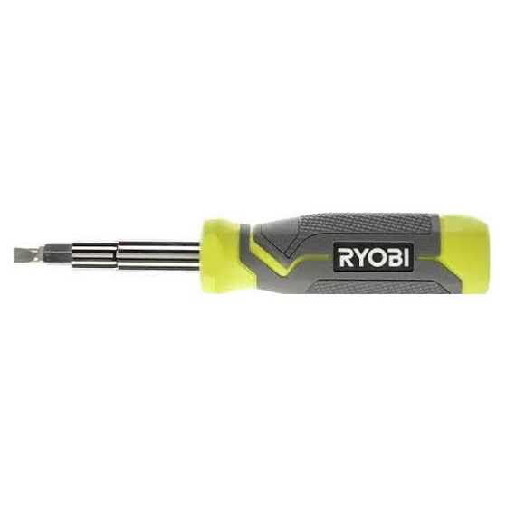 RYOBI 11-in-1 Multi-bit Screwdriver with Cushion Grip Handle - Hardware ...