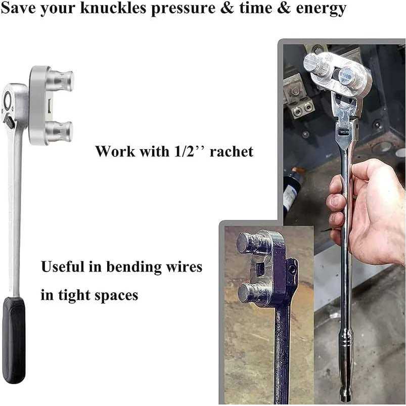 Generic 77455 Cable Bender Tool Connects to 1/2'' Ratchet - Hardware ...
