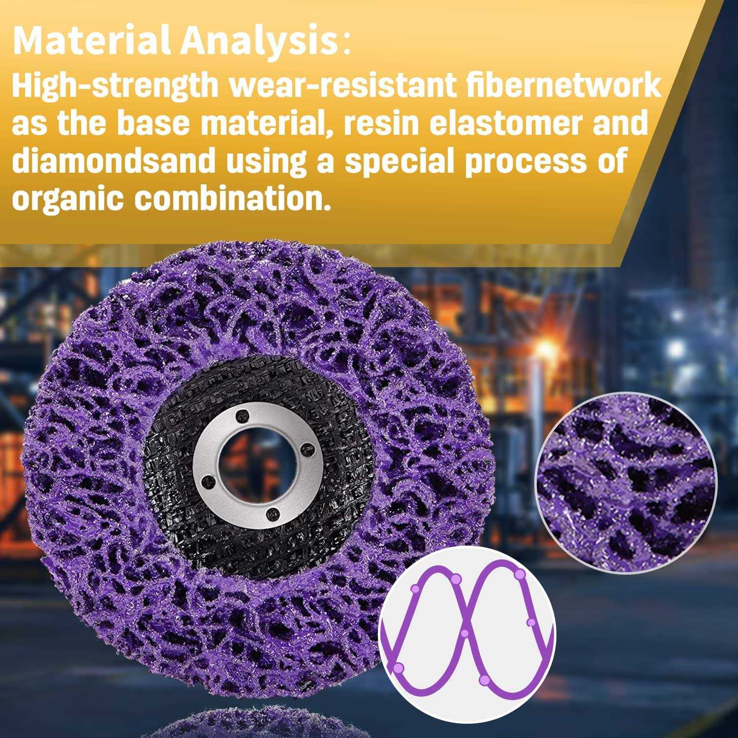 LAIWOO 10 Pack Strip Discs Rust Remover Wheel Stripping Wheel for Angle ...