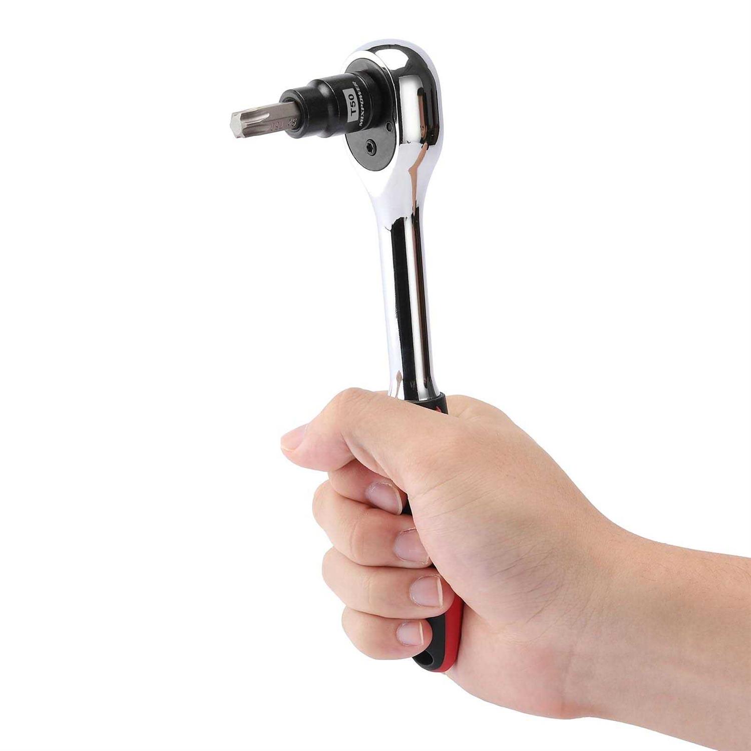 MIXPOWER 25 Piece Torx Bit Socket and Female External Socket Set ...