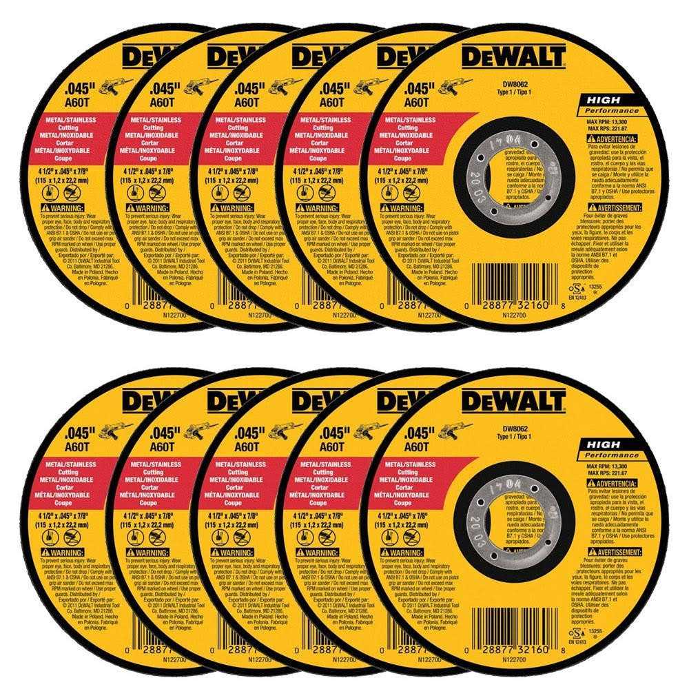 Dewalt DW8062 Metal Wheel - Hardware&Tools Online Store