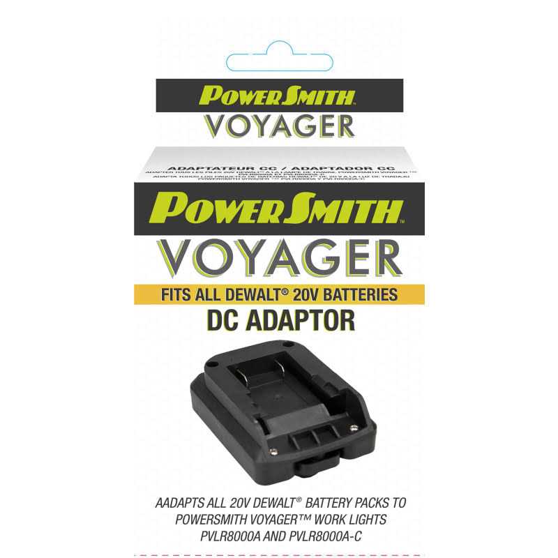 PowerSmith Voyager Work Light DeWalt 20V Battery DC Adaptor - Hardware ...