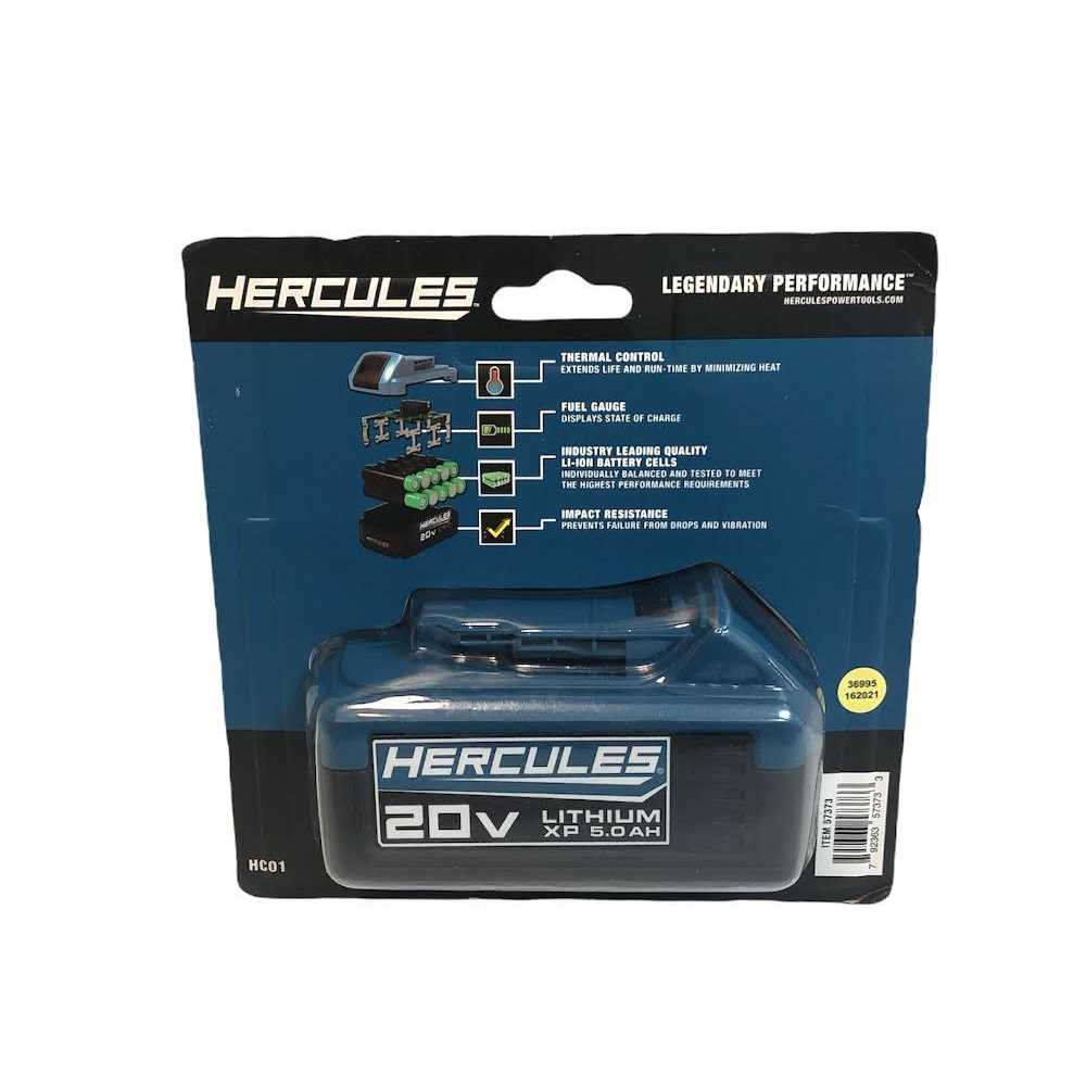Hercules 20V 5 Ah Extended Performance Lithium-Ion Battery - Hardware ...