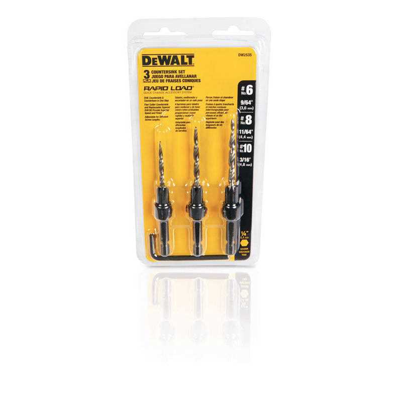 Dewalt 3 Piece Countersink Set DW2535 - Hardware&Tools Online Store