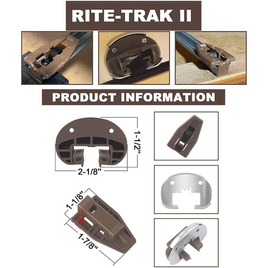 Kenlin Rite-Trak II Replacement Drawer Guide Kit Parts with ...