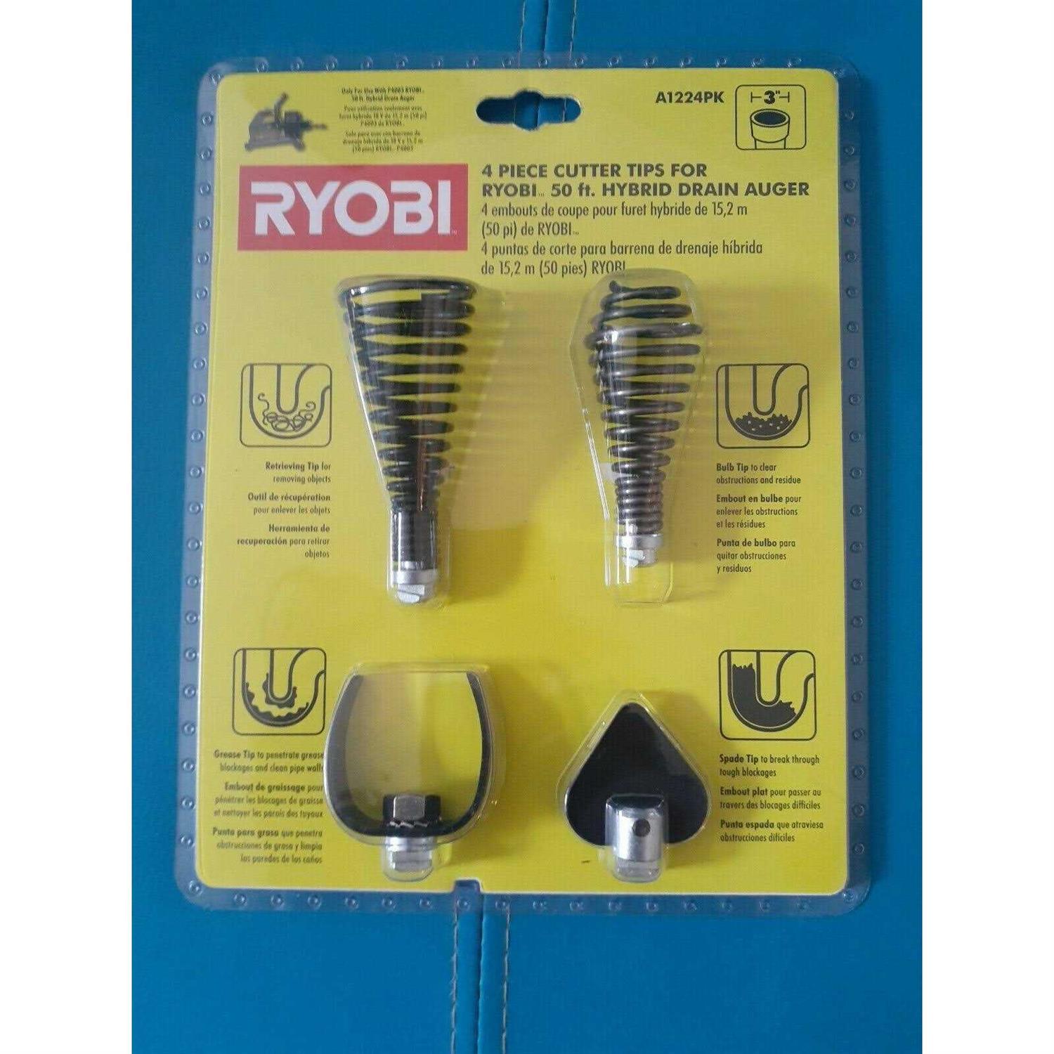 Ryobi Cutter Tips for Drain Auger P4003 - Hardware&Tools Online Store
